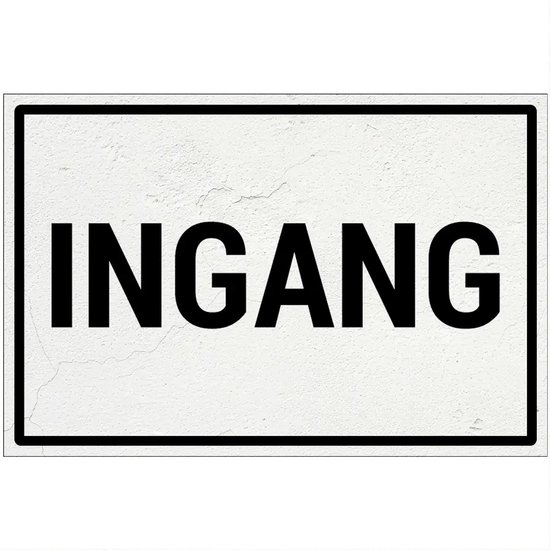 Ingang bord - Sign Again - 45 x 30 cm | bol