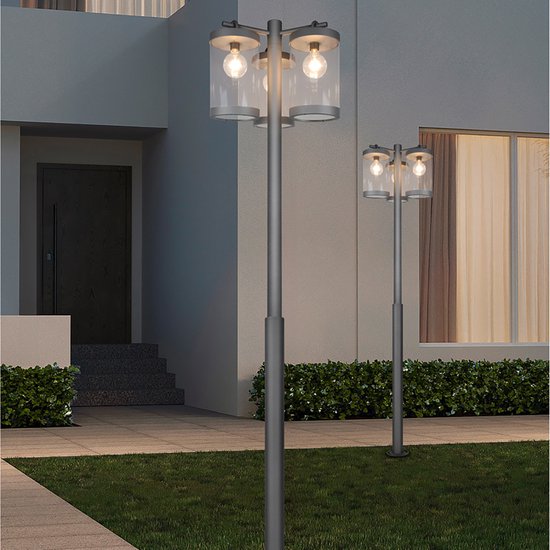 LED Tuinverlichting - Staande Buitenlamp - Bemsi - E27 Fitting - 3 ...