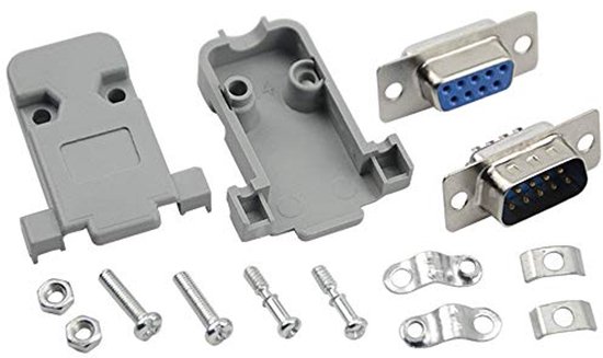RS232 10pcs DB9 Pin Plug to Female, DB9 Plug to Female Holder, DB9 ...