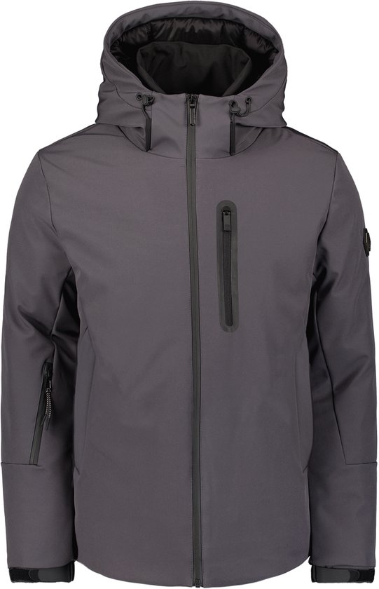 Capuchon jacket met gecoat stof | bol