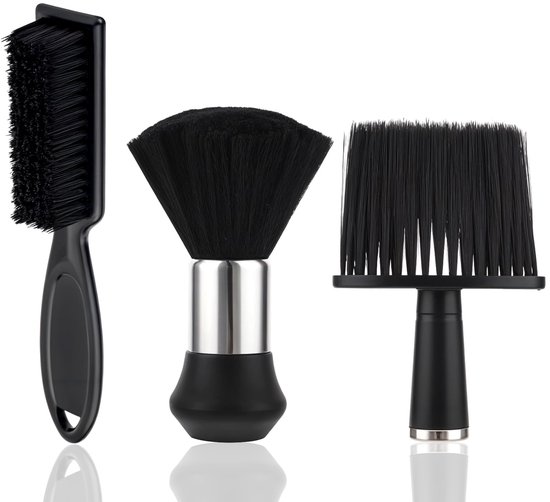 Pack of 3 Neck Brushes, Hair Brushes, Hairdresser, Neck Brush, Cleaning ...
