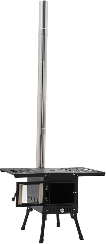 Draagbare Mini Houtkachel voor Camping - Open Haard Kooktoestel met ...