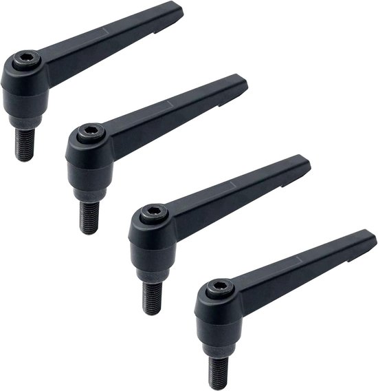 4 Pcs Clamp Lever - Adjustable Machine Grips - M6 Clamp Lever Male ...