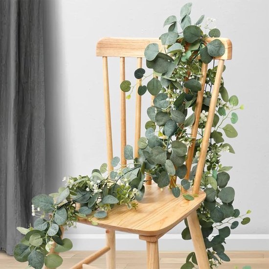 Eucalyptus decoratieve slinger - kunstplantenslinger - 1,8 m | bol