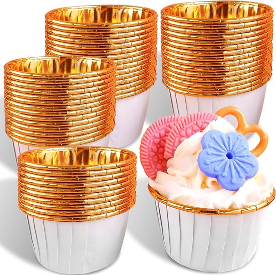 50 Pieces Muffin Cups Paper Cupcake Moulds Liners Wrappers - Baking ...