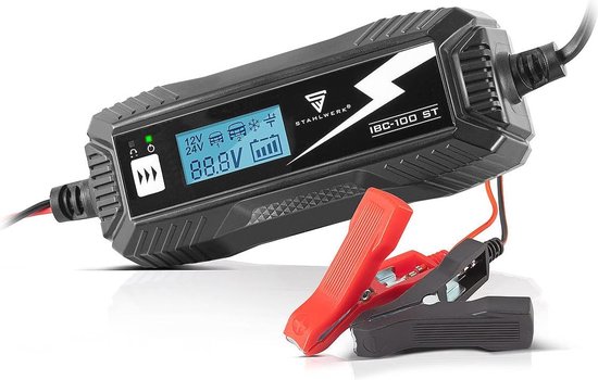 Intelligente acculader met microprocessor voor 12V/24V accu's - 10 ...