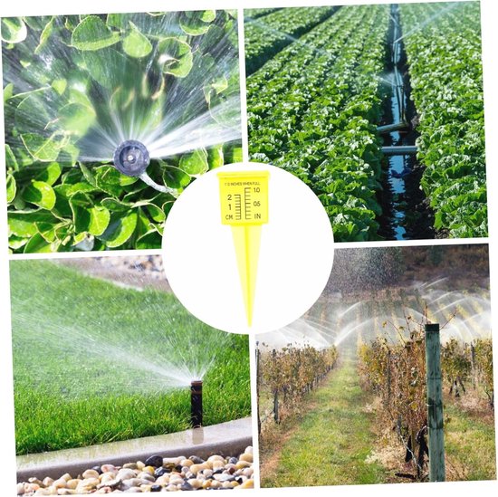 4 Stuks Sproei Meter Sprinkler Maatbekers - Regenmeter voor Irrigatie ...
