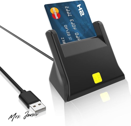 Mrs. Jones USB Smart Card Reader - No Driver Required - Power Status ...