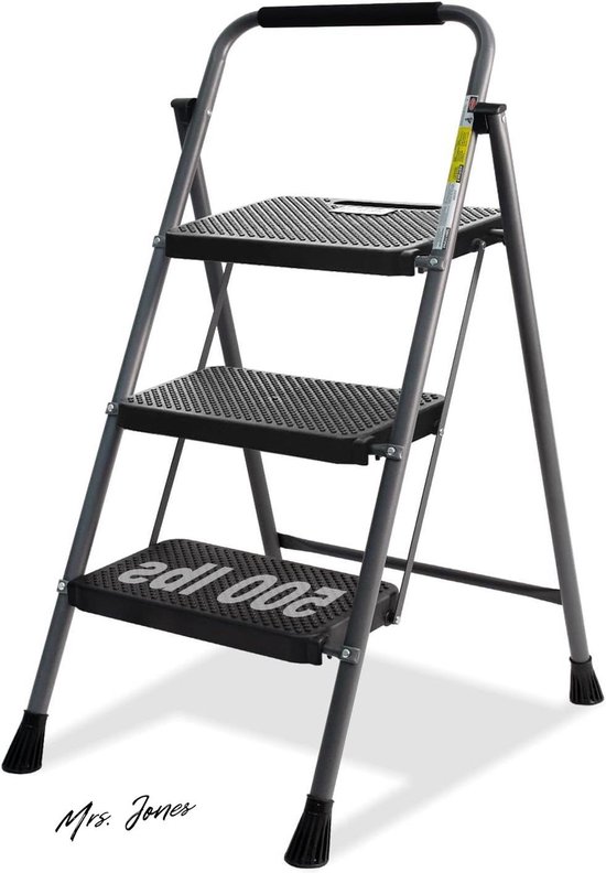 Mrs. Jones 3-traps ladder helling inklapbare afneembare gereedschapstas ...