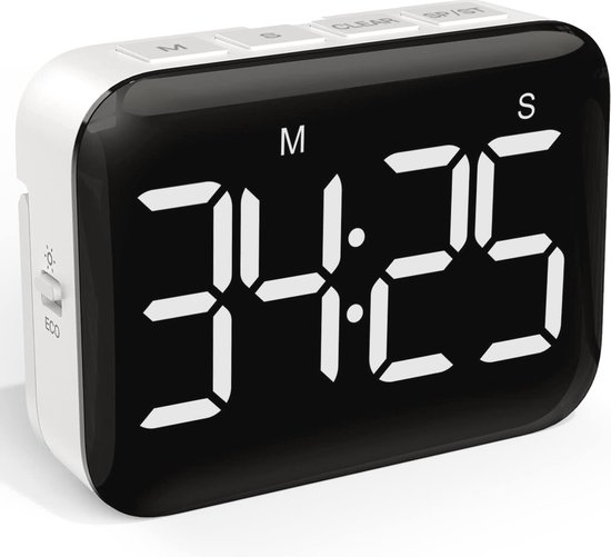 Digitale Keukentimer met Groot LED-Display - Magnetische Stopwatch met ...