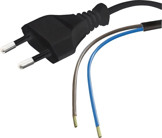 Voedingskabel - Netsnoer met Eurostekker - Velvalux - 2x0.75mm - 2 ...