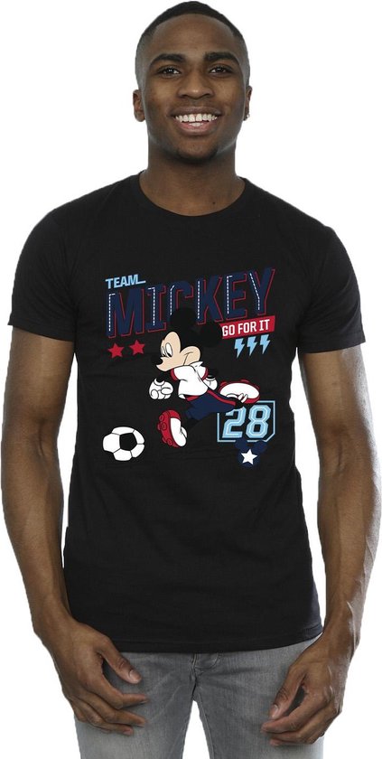 Disney Heren Mickey Mouse Team Mickey Voetbal T-shirt | bol