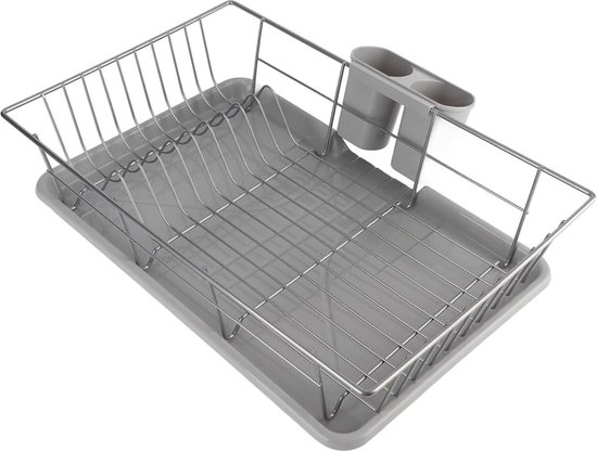 Afdruiprek met verwijderbare lade - droogrek van galvanisch staal - met ...