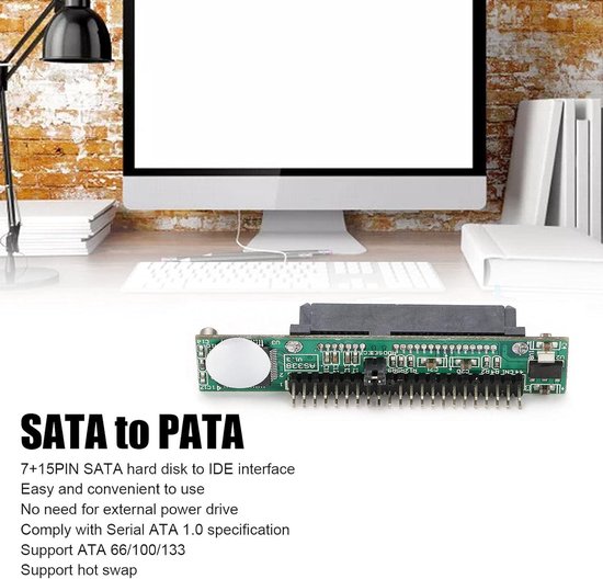 25 Inch IDE Naar SATA Harde Schijf Adapter - Hot Swap SATA Naar IDE ...