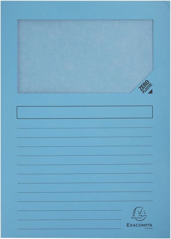 Set van 100 Plasticvrije Venstermappen - Hoogwaardige Dossiermappen in ...