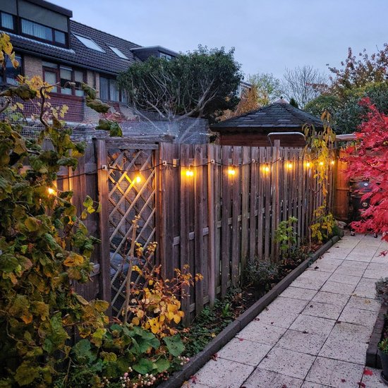 LumenXL lichtsnoer voor buiten 35 meter 35 fittingen - 2 watt 2200K LED ...