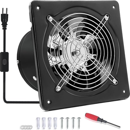 Drain Fan 150 mm 525 m³/h Bathroom Fan Silent with Return Valve ...