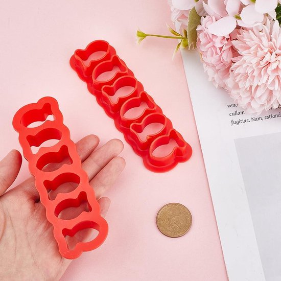 12 Grids Goudvis Cracker Cutter-Mini Tiny Gold Fish Shape Cookie Cutter ...
