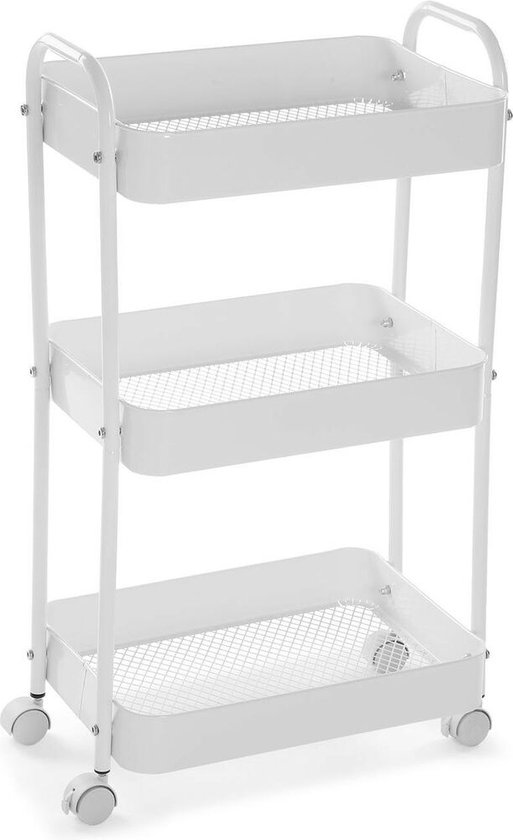 Keukentrolley Versa Wit 30 x 76 x 46 cm Ijzer | bol