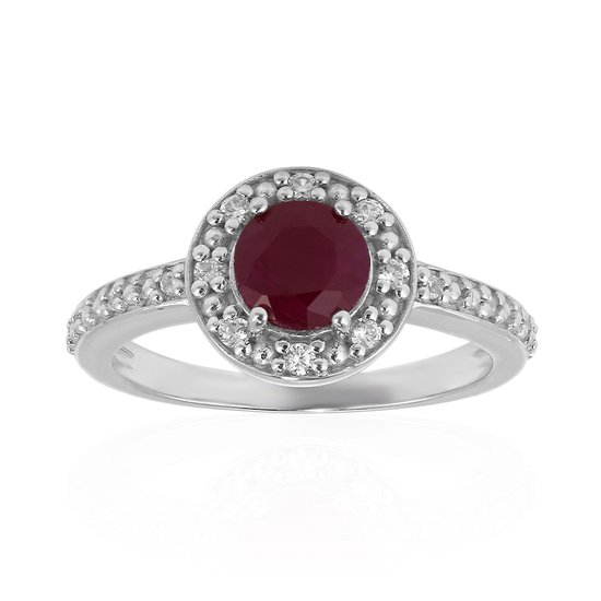 Cavill Berlin - Zilveren Ring - Keniaanse Robijn - 925 Sterling Zilver ...