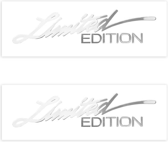 Set van 2 3D Embleem Stickers voor Auto - Luxe Limited Edition ...