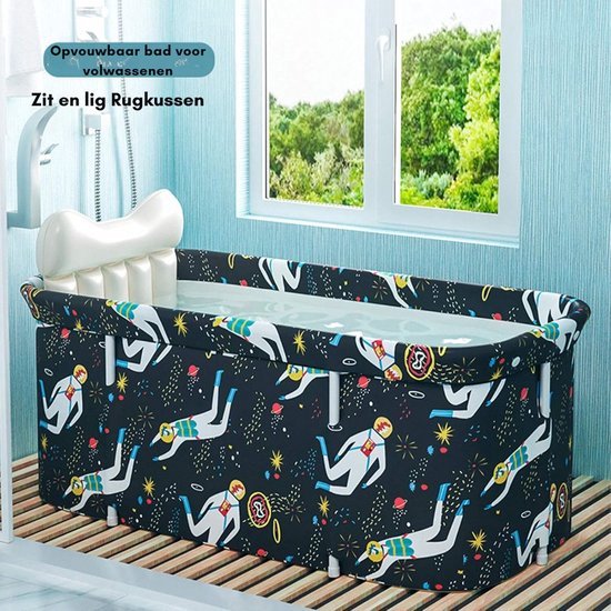Zitbad voor in Douche - Opvouwbaar Bad - Ligbad - 120cm x 55cm x 50cm | bol