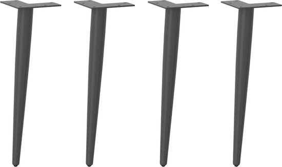 vidaXL - Salontafelpoten - conische - vorm - 4 - st - 42-43 - cm ...