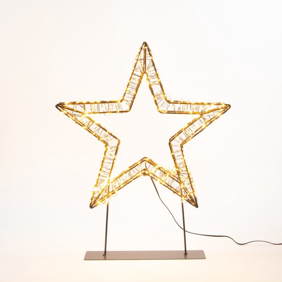 Anna's Collection - 3d ster op voet metaal 800led ip44 trafo met ti ...
