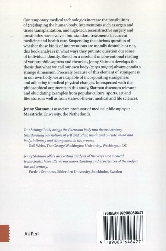 Our strange body | 9789089646477 | Jenny Slatman | Boeken | bol.com