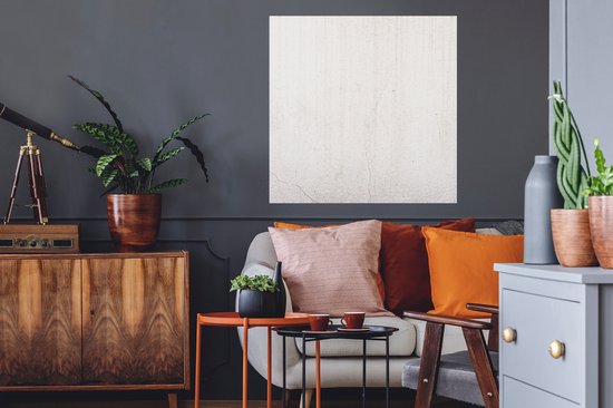 Muurstickers - Sticker Folie - Beton - Muur - Wit - 80x80 cm ...