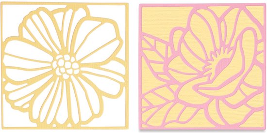 Sizzix Thinlits Snijmal Set - Floral Card Fronts - 3 stuks | bol