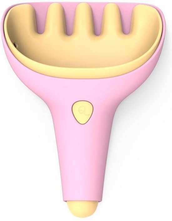 Strandset schep en hark raki - geel - roze | bol.com