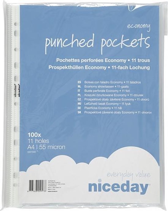 Plastic insteekhoezen transparant 100 stuks | bol.com