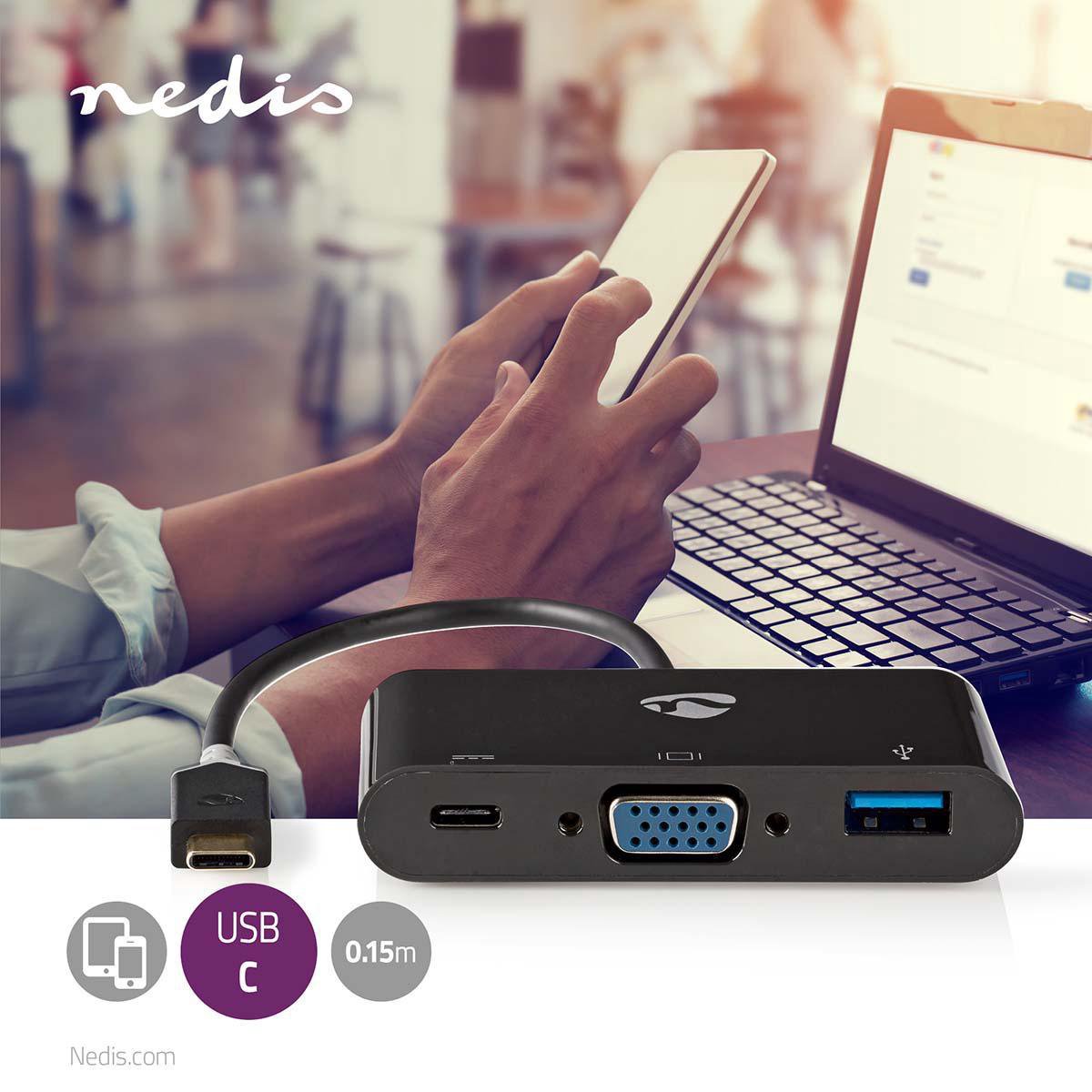 USB Multi-Port Adapter - USB 3.2 Gen 1 - USB-C Male - USB-A Female ...