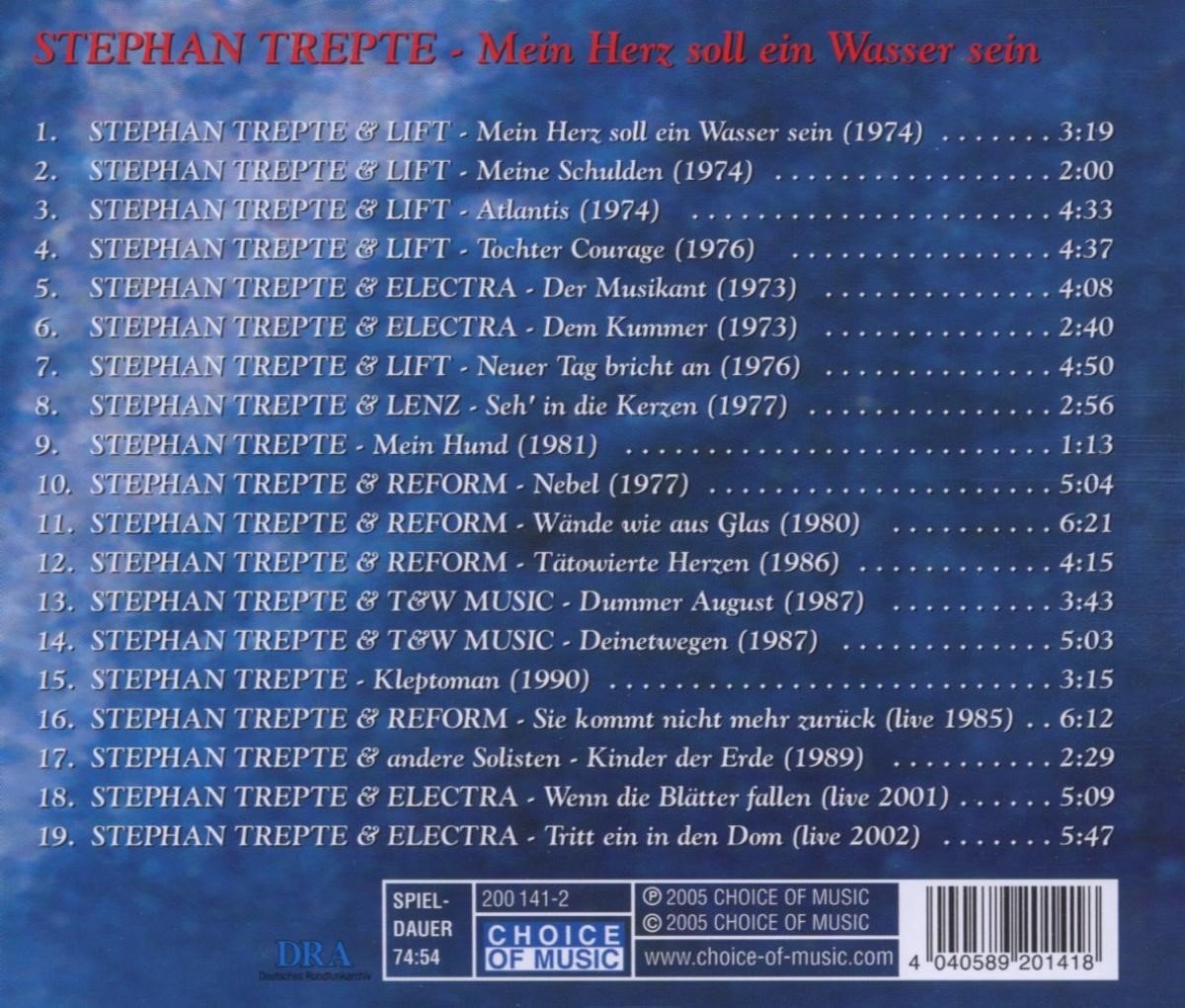 Stephan Trepte - Mein Herz Soll Ein.. (CD), Stephan Trepte | CD (album ...