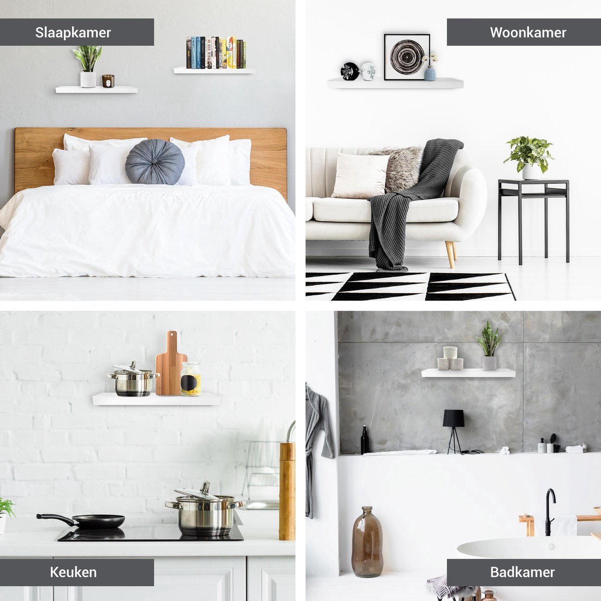 Stilista wandplank zwevend – wandplank – wandplanken – trendy design ...