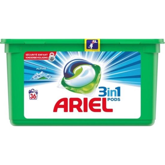 Ariel 3in1 Pods Alpine - 36 Washes - Capsules de détergent | bol.com