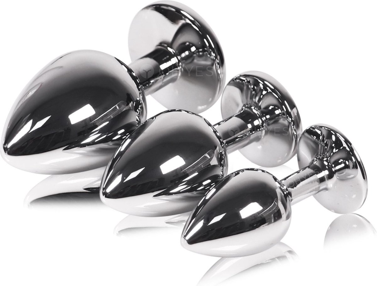 Metalen Buttplugs Voor Mannen En Vrouwen Buttplug Set 3 Delig Anal