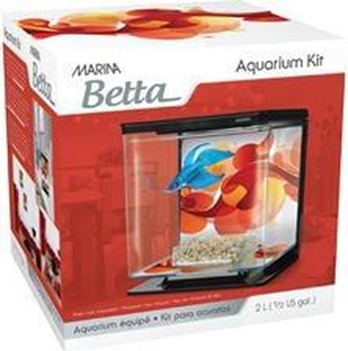 Marina aquarium - Betta kit 'Sun Swirl' 2L - 15x15x15 cm | bol.com