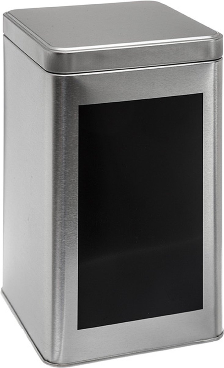 Five® Bewaarbussen met tekstvak (pasta bewaarbus) - Zwart - Met deksel ...