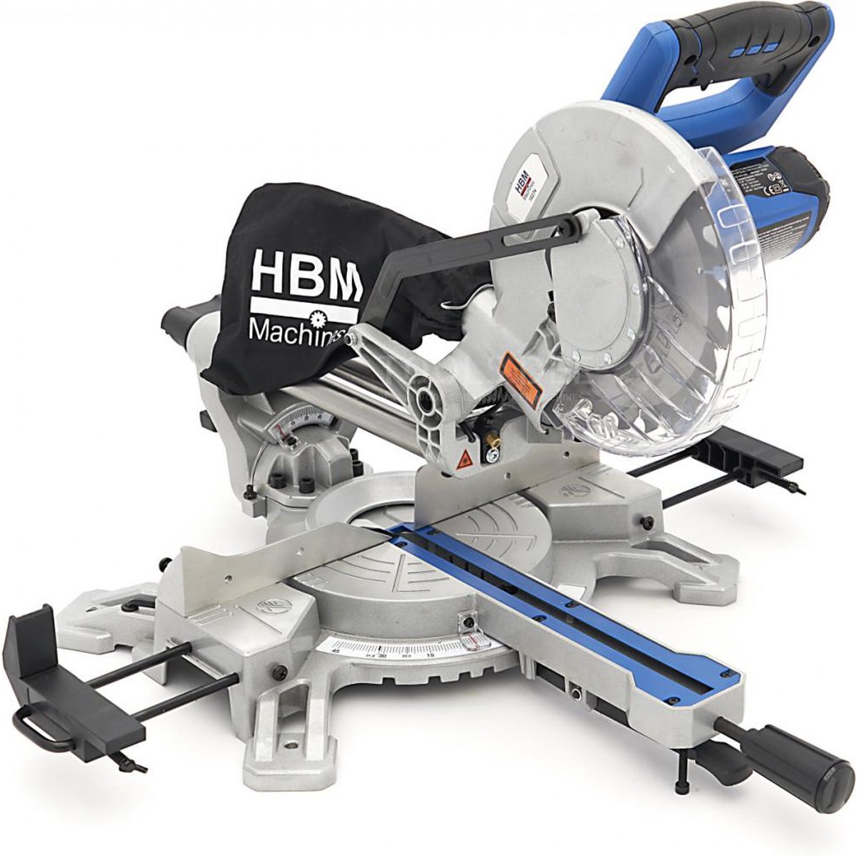 HBM 215 x 70 mm Radiaalzaag, Afkortzaag, Trekzaag met Laser | bol