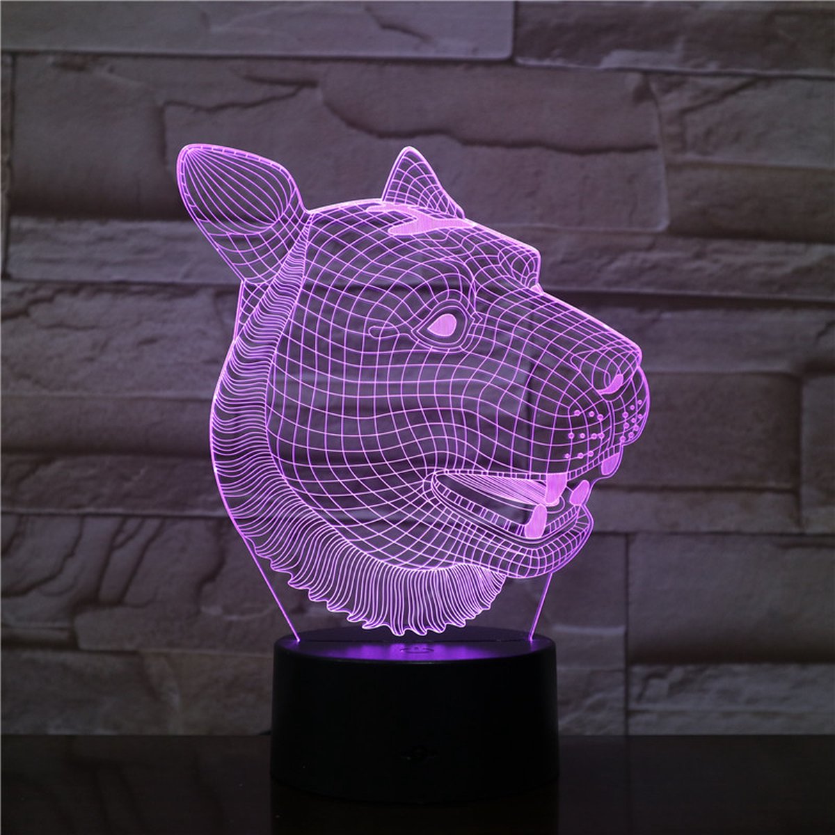 3D Led Lamp Met Gravering - RGB 7 Kleuren - Tijger | bol.com