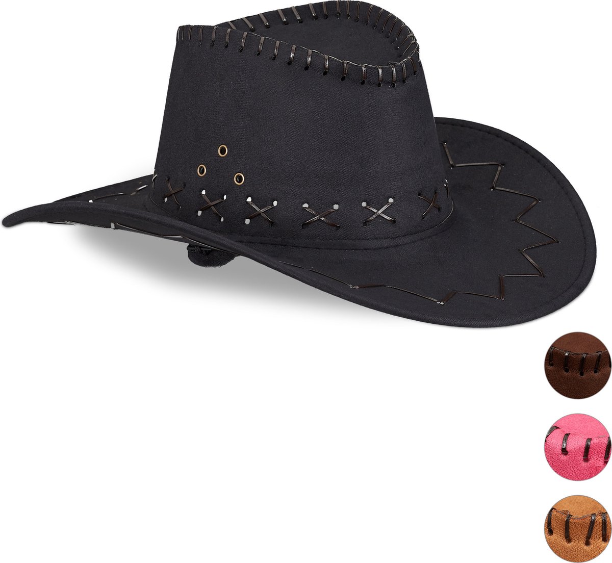 Relaxdays 1x cowboyhoed - carnaval accessoire - western hoed - country ...