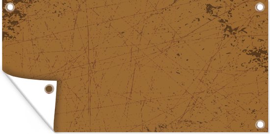 Wanddecoratie buiten Roestige structuur van ijzer - 160x80 cm ...