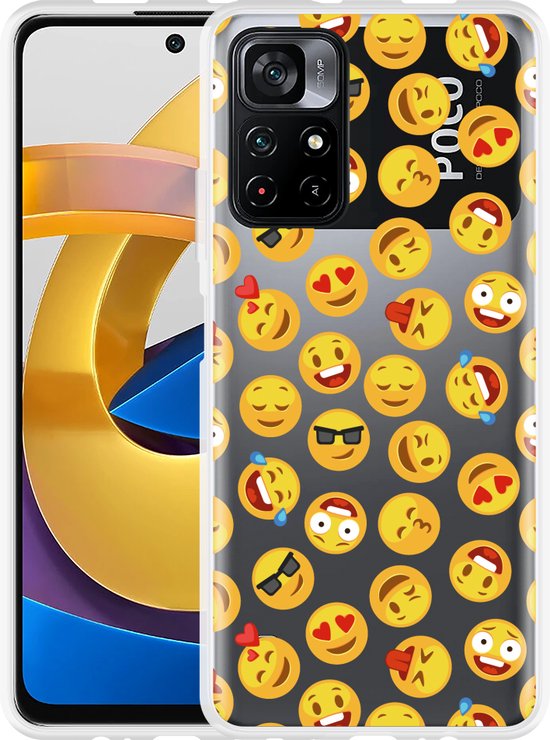 Poco M4 Pro 5G Hoesje Emoji - Designed by Cazy | bol