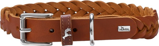 Hondenhalsband Hunter Solid Education Cognac (35-44 cm) | bol