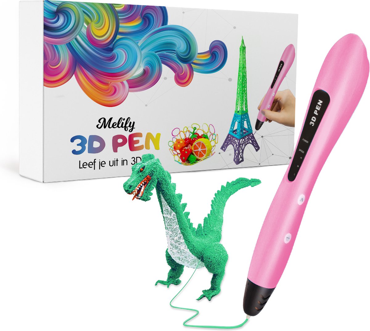 Pack de démarrage pour stylo 3D - Stylo 3D Melify Rose - Craft Filles - Recharges pour... | bol.com