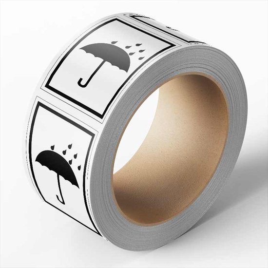 Droog houden sticker op rol, zelfklevende folie 74 x 105 mm | bol