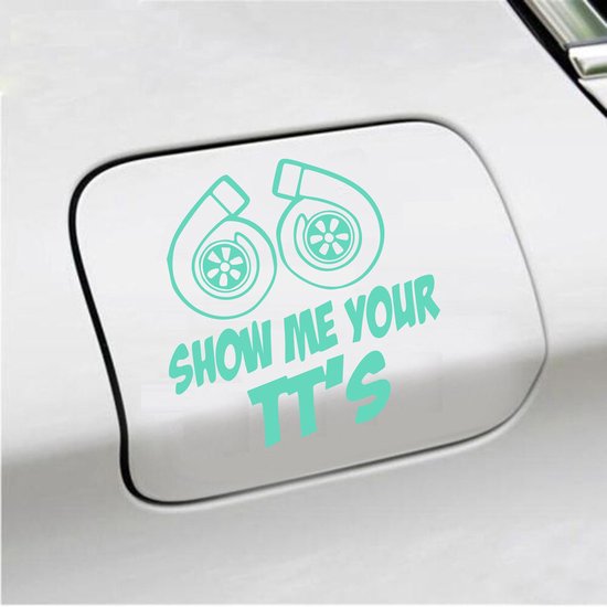 Bumpersticker - Show Me Your TTs - 15 X 15 - Mint | bol