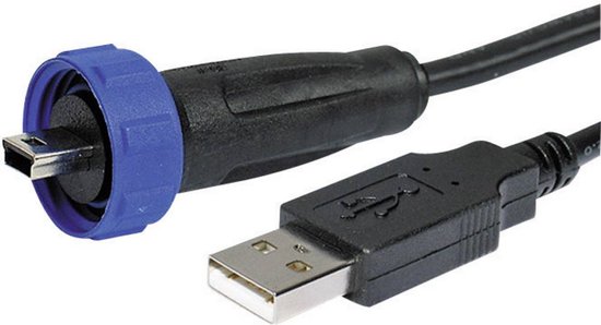 Adapter voor USB-connector 2.0 - IP68 Stekker, recht PX0441/3M00 USB A ...